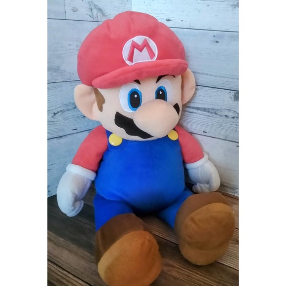 None | Toys | Jumbo Mario 22 With Zipper Storage Pocket On Back | Poshmark